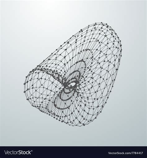 Abstract Shape Of Particles Array Royalty Free Vector Image