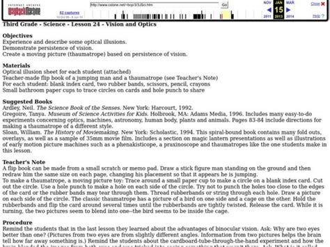 Science Lesson Plan For 3rd Grade Lesson Planet