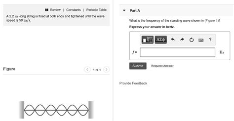 Solved Review Constants Periodic Table Part A A 2 2 M Long String