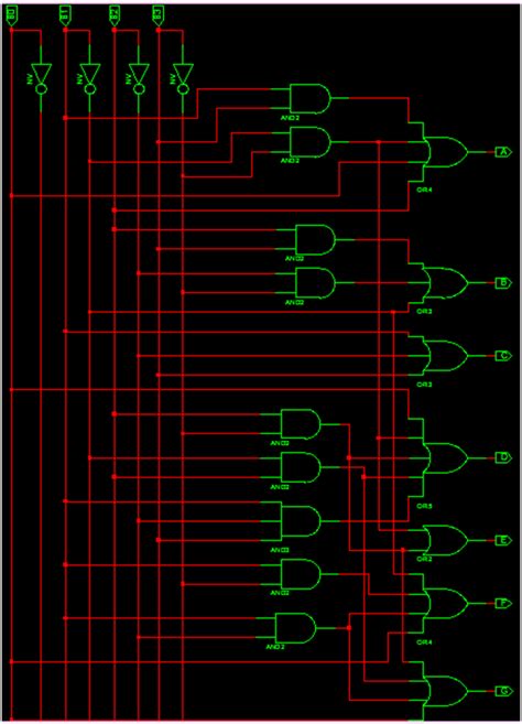 7 Segment Display Truth Table K Map Design Of Displaying 0 15 On 7 Segment Display Using Logic