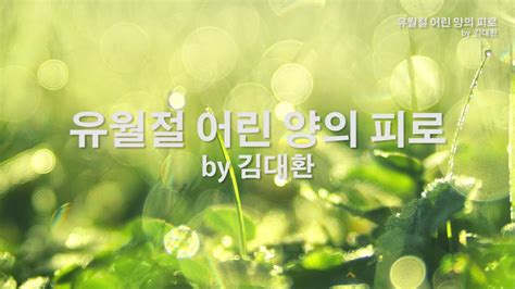 유월절 어린 양의 피로 By 김대환 Youtube