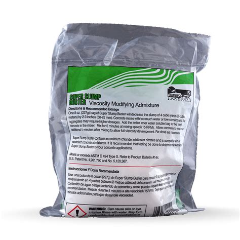 Viscosity Modifying Concrete Admixture Super Slump Buster