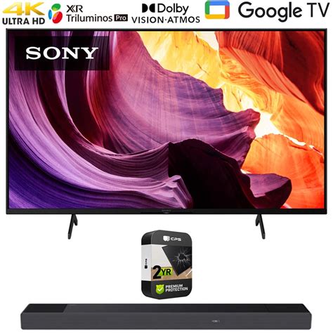 Sony KD65X80K 65" X80K 4K Ultra HD LED Smart TV (2022 Model) Bundle ...