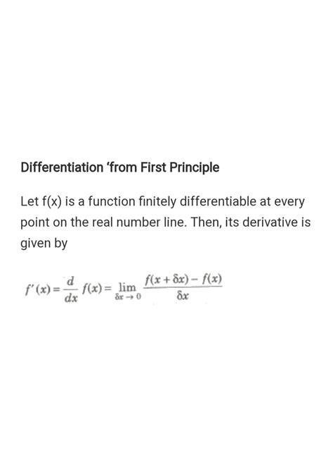 Solution Differentiation Class 12 Ncert Notes Studypool