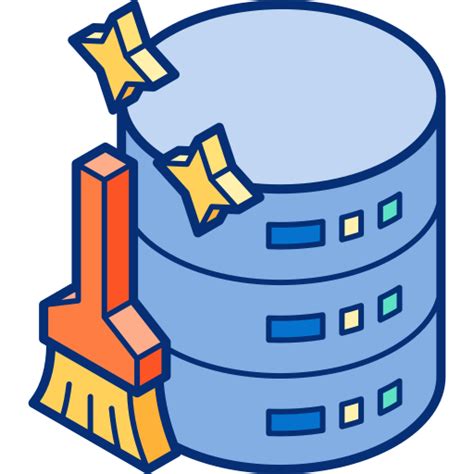 Data Cleansing Isometric Lineal Color Icon