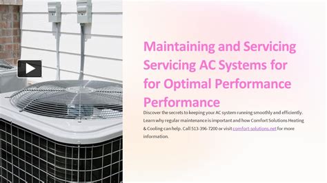 Maintaining And Servicing AC Systems For Optimal Performance Presentation Free To Download