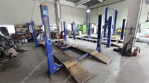 자동차 4주식 2주식 저상형 리프트 도장부스 공 에어유압 중고나라