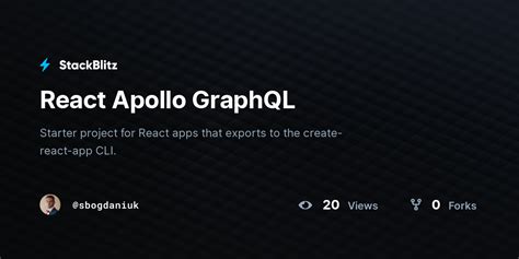 react apollo graphql stackblitz