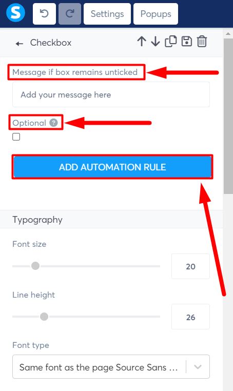 How To Add A Checkbox Help Pages