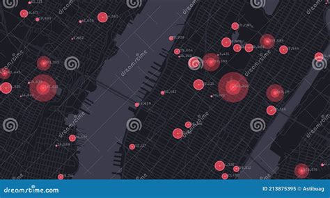 Big Data City Map Citizens Behaviour Analysis Hotspots Of Urban