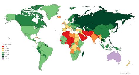Sex Ratio Of Immigrants In Australia By Country Of Origin Rmapporn