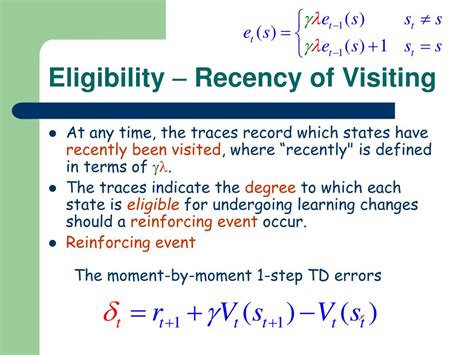 Ppt Reinforcement Learning Eligibility Traces Powerpoint Presentation Id 7068906