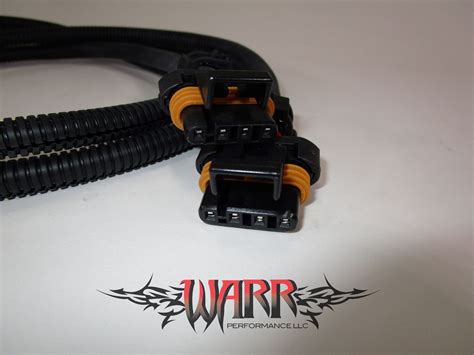 Two 36 GM LS1 Oxygen O2 Sensor Extension Harnesses 4 Wire Flat Connector WARR Performance LLC