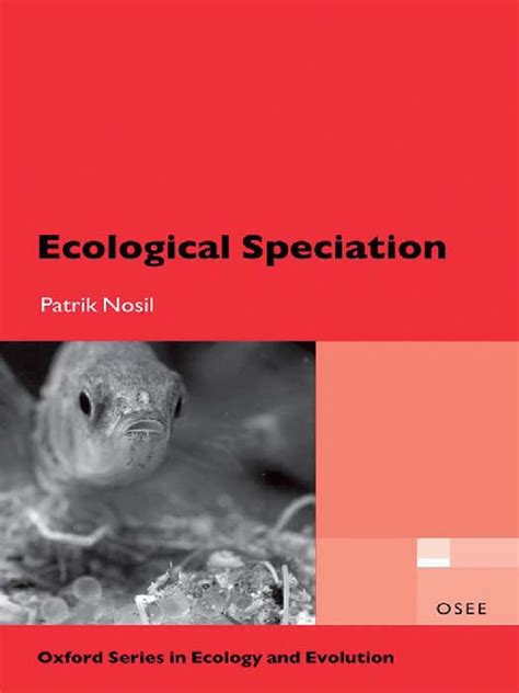 Nosil 2012 Ecological Speciation Pdf Natural Selection Evolution