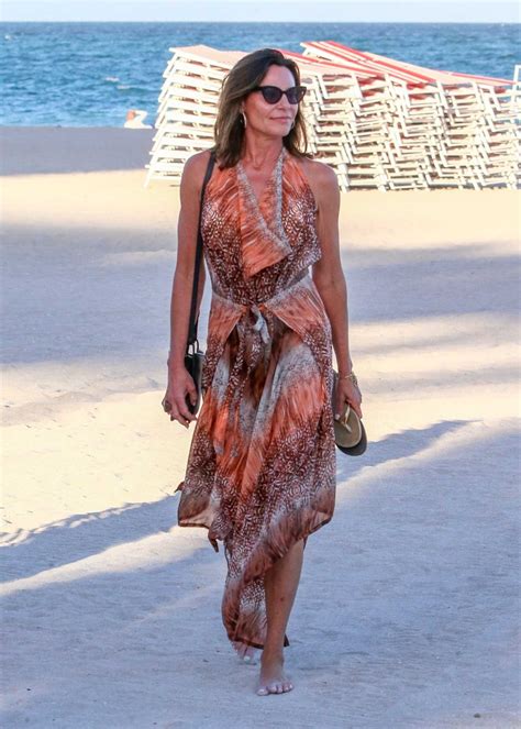 Luann De Lesseps Was Seen On The Beach In Miami Celeb Donut