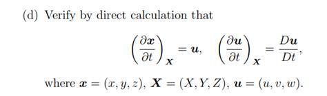 Solved D Verify By Direct Calculation That Chegg Com