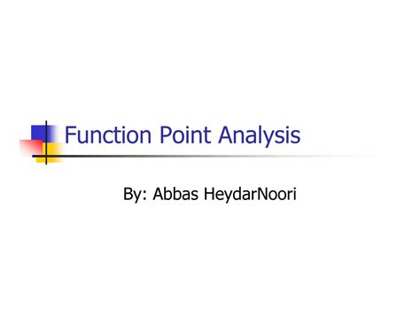 Function Point Analysis With This In Mind The Objectives Of Function Point Analysis Are To