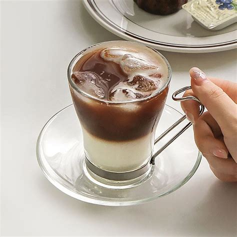 찻잔·커피잔 빈티지 와이어 스텐 고리 핸들 커피잔 찻잔 카푸치노잔 250ml8oz 소서 오늘의집 쇼핑