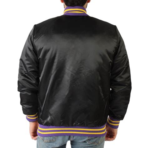 Black Starter 17x Los Angeles Lakers Champions Jacket