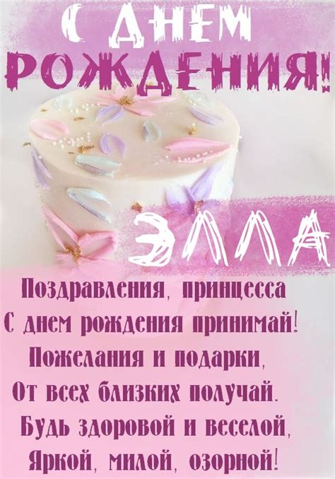 Детские картинки С днем рождения Элла 35 фото