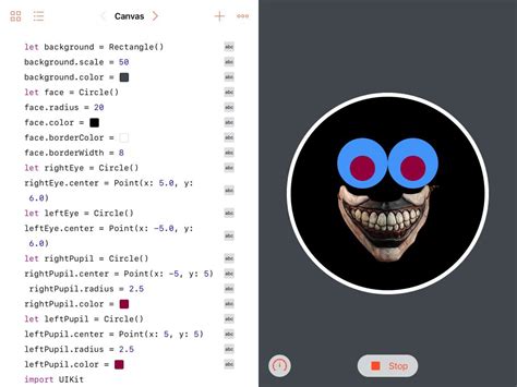 Using Swift Playgrounds Shapes To Draw Faces Building Rainbows