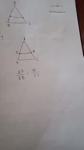 State And Prove THALES Theorem Ans Statement If A Line Is Drawn Parall
