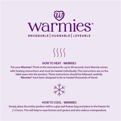 Warmies Microwavable Heatable Curly Brown Bear Soft Scented Plush Toy