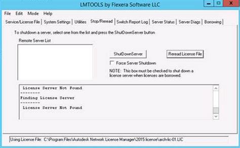 LMTOOLS 未找到许可服务器 状态信息不正确