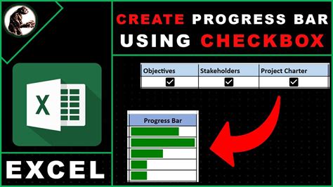 How To Create Progress Bar Based On Checkbox In Excel Youtube