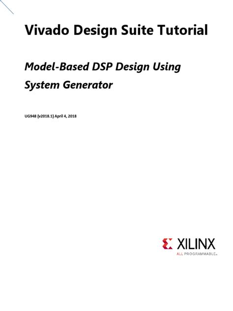 Ug948 Vivado Sysgen Tutorial Pdf Hardware Description Language