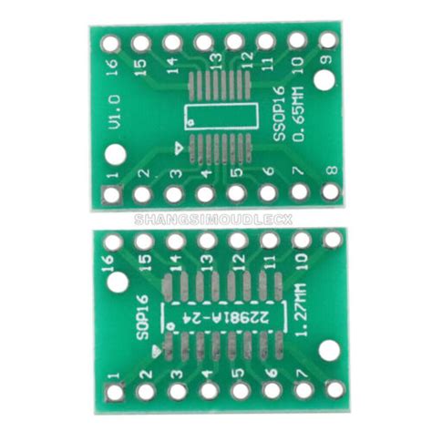 PCS SSOP SOP TSSOP To DIP Mm IC Adapter PCB Board EBay