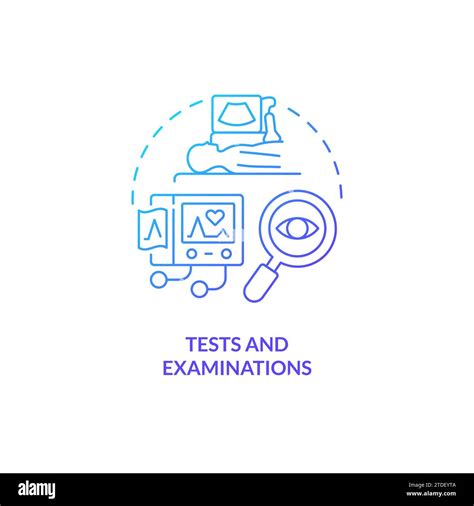 Thin Line Gradient Tests And Examinations Icon Concept Stock Vector Image And Art Alamy