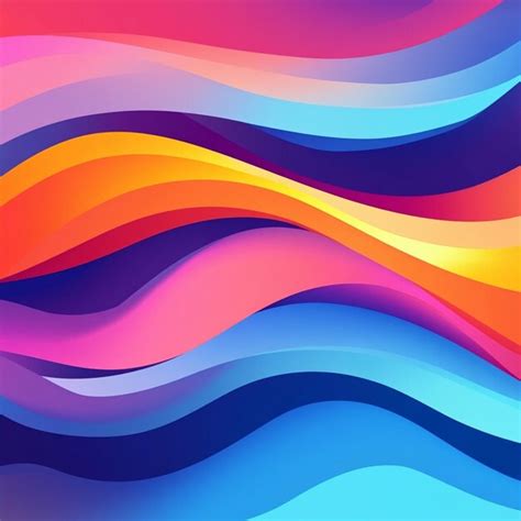 Gradient Waves Premium Ai Generated Image