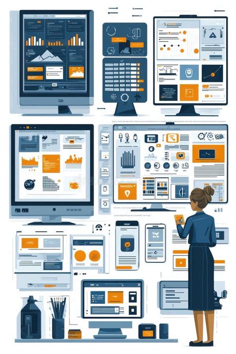 Modern Infographic Design Featuring Data Analysis And Technology Elements In Vibrant Colors