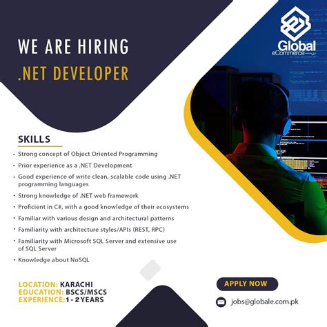 Global E Commerce Services On Linkedin Dotnetdeveloper Karachijobs Urgenthiring