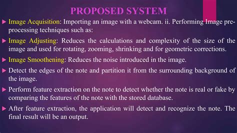 Fake Currency Detection Pdf New Pptpptx