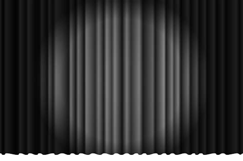 닫힌 실크 럭셔리 블랙 커튼 무대 배경 스포트라이트 빔 조명 연극 천 드레이프 벡터 Eps 그라데이션 그림 검은색에 대한 스톡