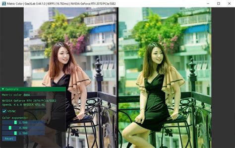 GeeXLab On Twitter Matrix Greenish Color Formula Demo Https T Co
