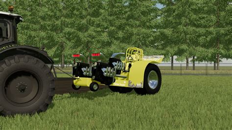 Yellow Thunder Pulling Tractor Fs22 Kingmods