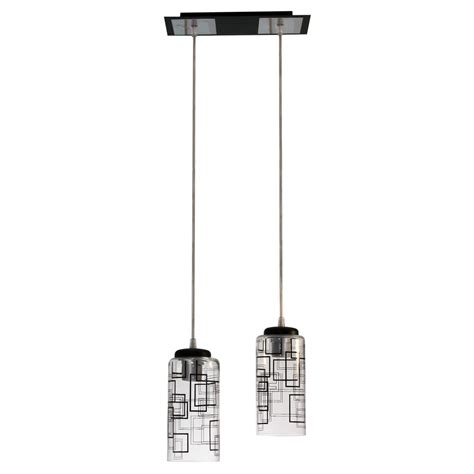 Люстра подвесная Велла 221 черная НСБ 01-2х60-109 Е27 (Плафон 06313 ...