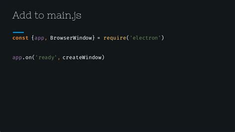 Electron Desktop Gui With Nodejs Speaker Deck