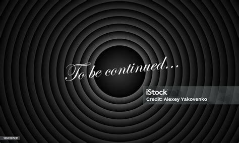 검은 원 오래된 영화 배경에 만화 제목을 계속합니다 오래된 영화 원 끝 화면 벡터 복고풍 엔터테인먼트 장면 포스터 템플릿 일러스트레이션을 계속 영화 누아르 스타일에 대한