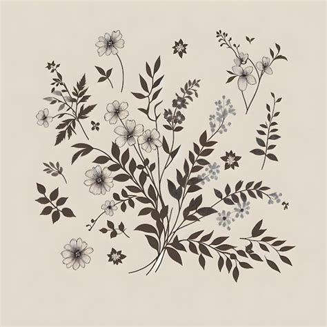 Seamless Floral Pattern Premium Ai Generated Image