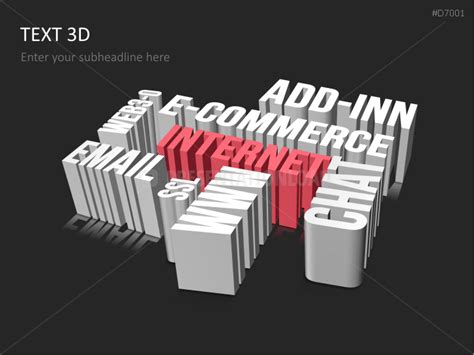 D Text PowerPoint Template
