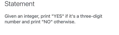 Solved Statement Given An Integer Print Yes If Its A