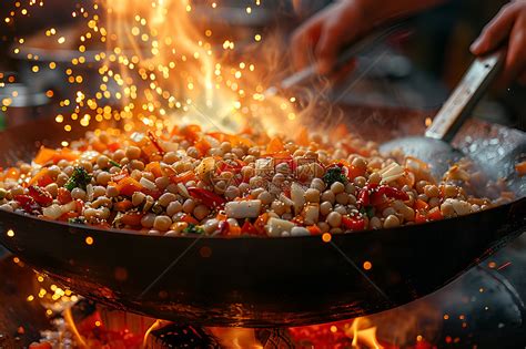 大厨翻炒美食高清图片下载 正版图片601250655 摄图网