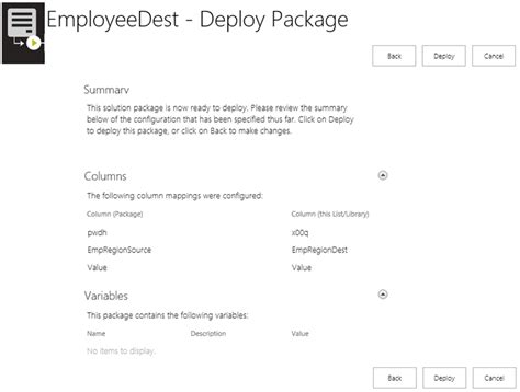 Deploying A K2 Package