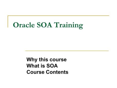 Oracle Soa Training Pptx Programming Languages Computing