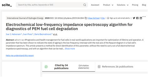 [citation report] electrochemical low frequency impedance spectroscopy