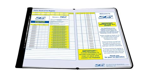 Visitor Pass And Book Range Sg World Visitor Management For Schools